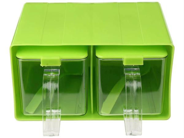 Nabhya Brown Plastic Airtight Combo Of Coaster Salt and Pepper Shaker ...