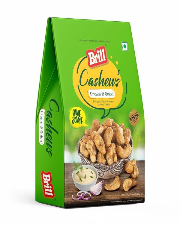 Brill Cream & Onion Cashews 250g - JioMart