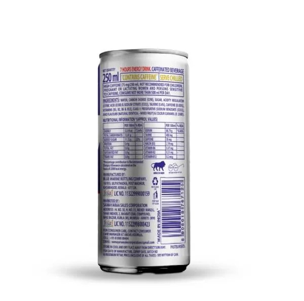 SEVEN HOURS Caffeinated Energy Drinks (6 X 250 Ml) - JioMart