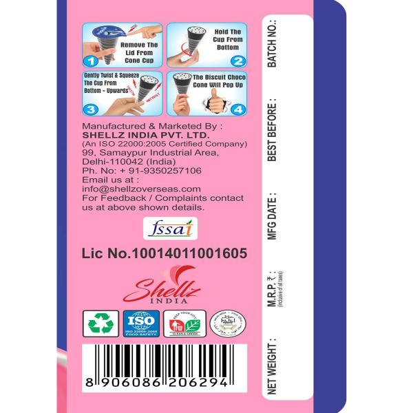 Hugs Push up The Cone- Cookies & Strawberry Cream Cheese Flavor Filled ...