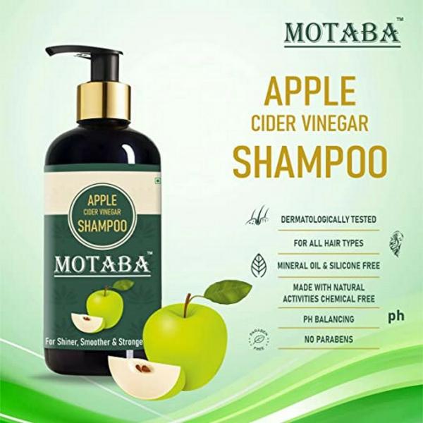MOTABA Apple Cider Shampoo (Pack Of 3)-Smooth,Shining with PH Balance ...