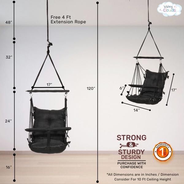 Wishing Clouds Swing for Baby, Uyyala for Kids 1-5 Years (Piccolo ...