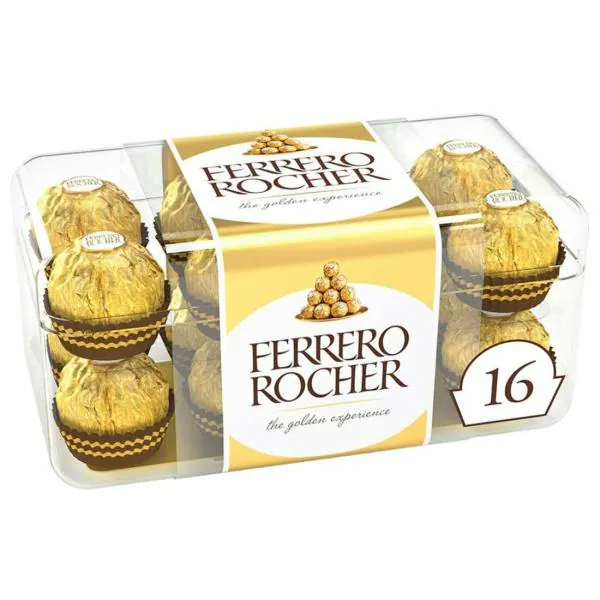 FERRERO ROCHER Box of 16 Pieces Truffles (16 x 12.5 g) - JioMart