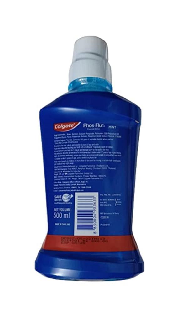 Colgate Phos-Flur Anti-Cavity Fluoride Rinse, Gushing Grape 500ml (Pack ...