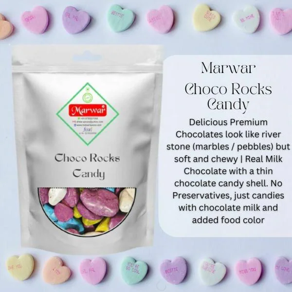 Marwar Chocolate Candy (River Stone Look, Soft and Chewy) Choco Rocks ...