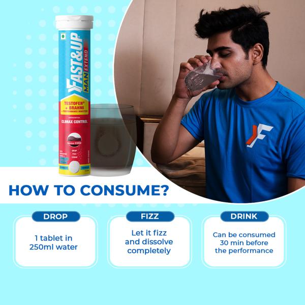 Fast&Up Man Extend | Testofen, Fenugreek Extract | Shatavari | Brahmi ...