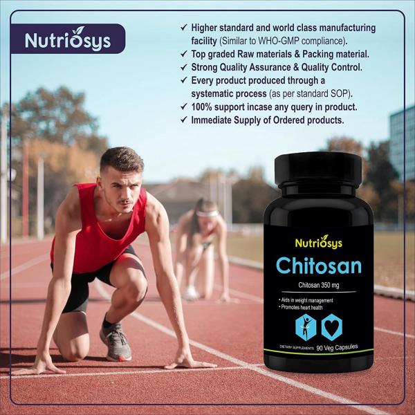 Nutriosys Chitosan Supplement 350Mg, 90 Veg Capsules - JioMart