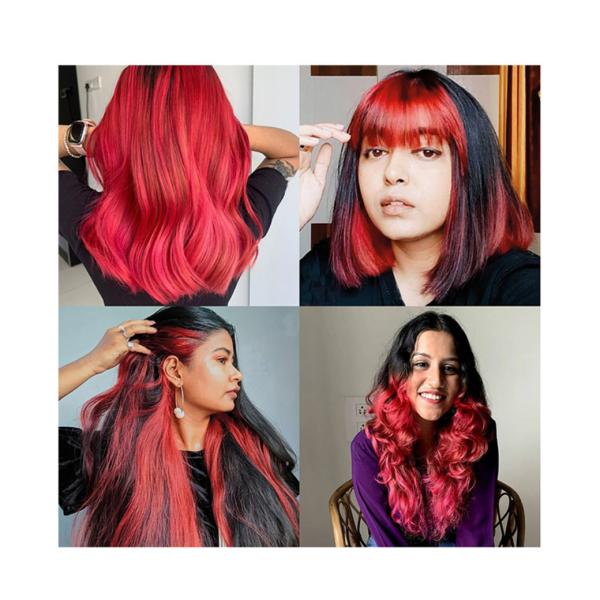 Paradyes Ammonia Free Rubra Red Semi-permanent Hair Color jar only ...