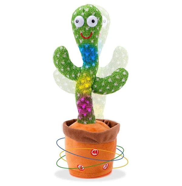 Mezire Dancing Cactus Toy Talking + Singing + Dancing + Recording + LED ...