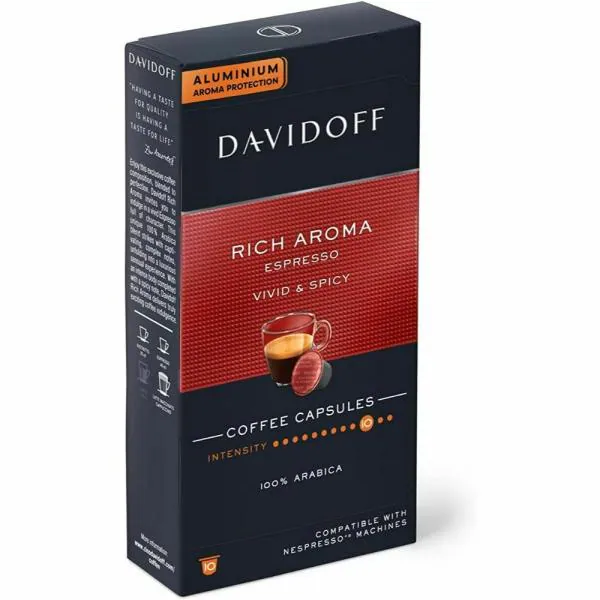 Davidoff Rich Aroma Vivid & Spicy Coffee Capsules 100% Arabica 5.5 g X ...