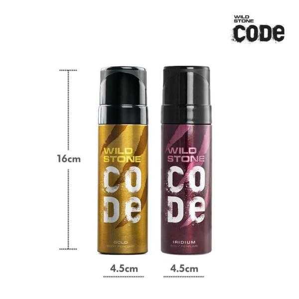Wild Stone CODE Gold and Iridium No Gas Long Lasting Body Perfume for ...
