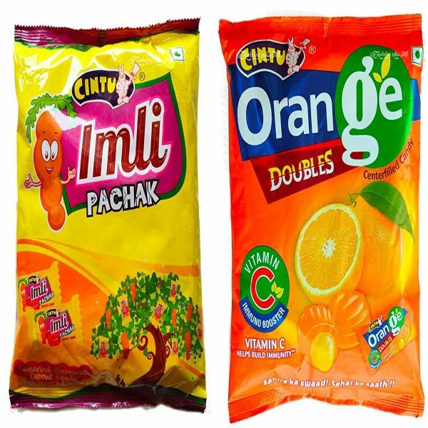 Cintu Imly Pachak - Tamarind Candy - Pack of 160 Pieces + Orange ...