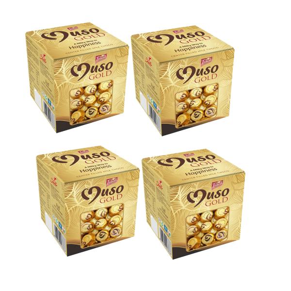 Tosca Muso Gold Chocolate-Center Filled Milk Chocolate Pack of 2 (60 ...