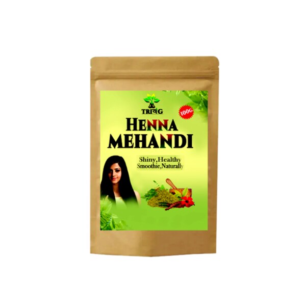 Trivang Henna Mehandi Powder for better hair growth - 100gram - JioMart