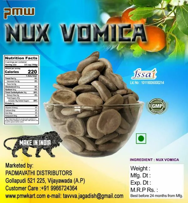 Pmw - Strychnos Nux - Vomica - Nux - Vomica - Poison Nut - Quaker ...