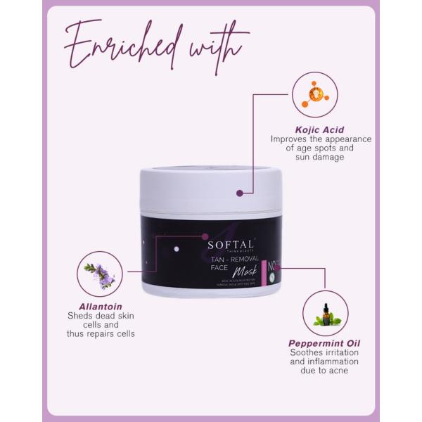 Softal Tan-Removal Face Mask - JioMart