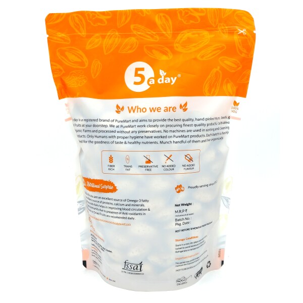 5 A Day Kashmiri Almond With Paper Shell (Kagzi Badaam) 500g| Badam ...