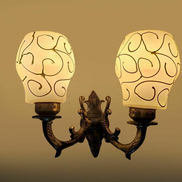 PR Prashant LED and CFL White Wallchiere Wall Lamp without Bulb Surface ...