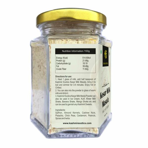 Kashmir Exotics Kashmiri Kesar Milk Masala Sugar Free 125gms - JioMart