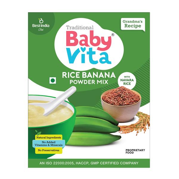Babyvita Rice Banana Powder Mix | No Preservatives | No Added Vitamins ...