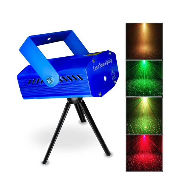 FINGER THREE Party Mini Laser Projector Stage Lighting Sound Activated ...