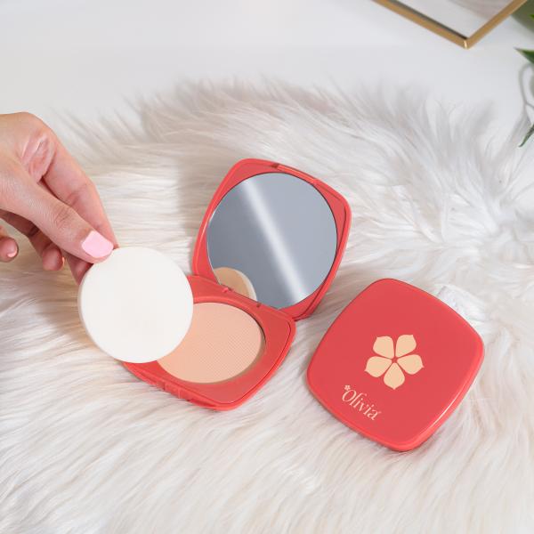 Olivia Compact Powder Milky Glow 10g, Matte Finish Light Pressed Oil ...