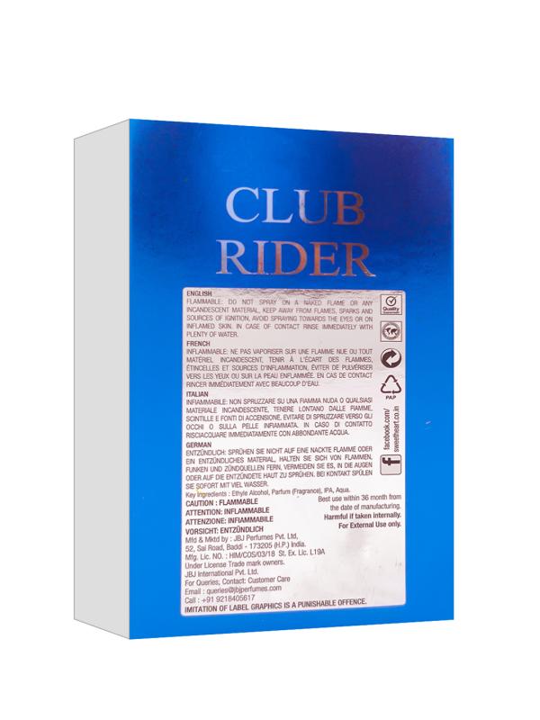 Sweet Heart JBJ Perfumes Club Rider Perfume - 100ml Blue Perfume for ...