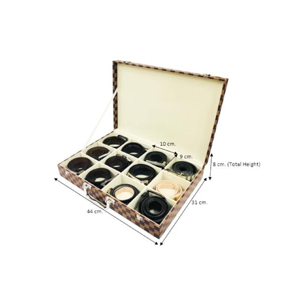 La Trove Wood Case for 12 Pocket Belts and Accessories Storage ...