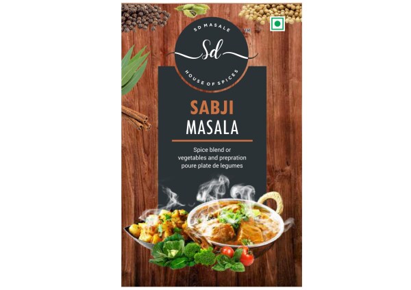 SD Sabji Masala 100 Gms (Pack of 3)| Total 300 Gms| 100% Pure and ...