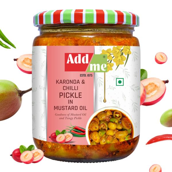 Add Me Mixed Pickle of Karonda Chili Mix Pickles 500g Mirchi AUR ...