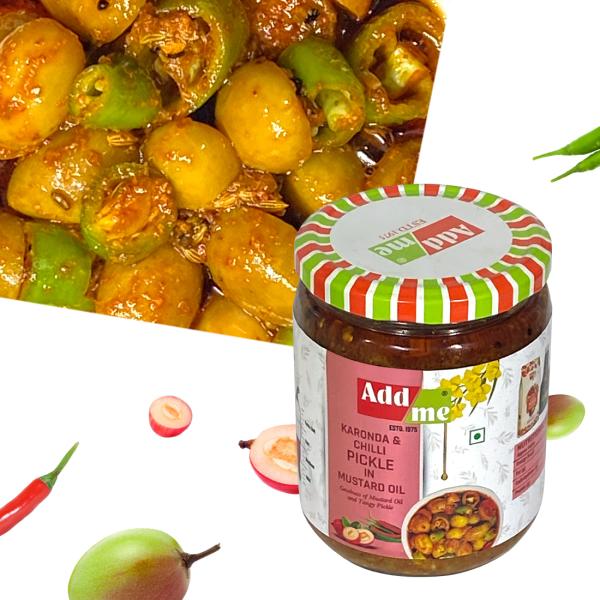 Add Me Mixed Pickle of Karonda Chili Mix Pickles 500g Mirchi AUR ...