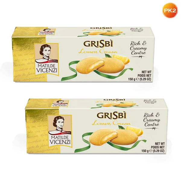 Vicenzi S.P.A. Grisbi' Short Pastry Cookies Filled With Lemon Cream ...