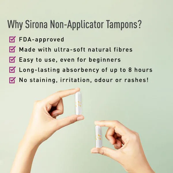 Sirona FDA Approved Premium Digital Tampon (Medium Flow) - 40 Tampon (2 Pack - 20 Tampon Each ...