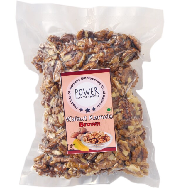 Power Kashmir Walnut Kernels Without Shell Brown Half Halves 500 grams, Akhrot Giri - JioMart
