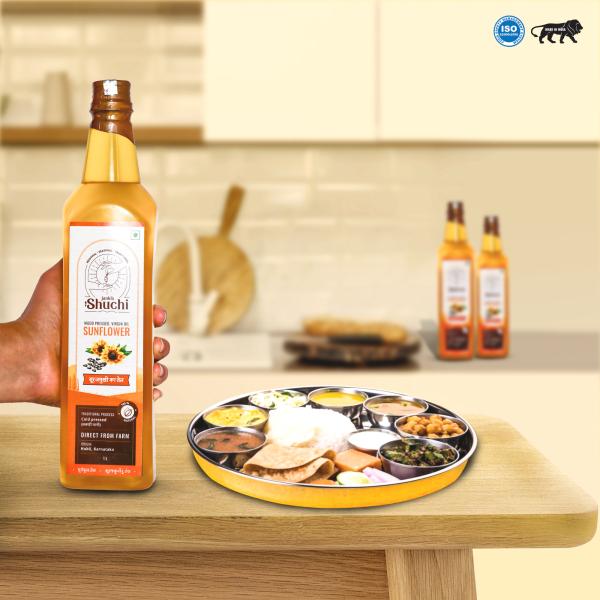 Janki's Shuchi Cold Pressed Sunflower Oil - 1L (Pack Of 2) - JioMart