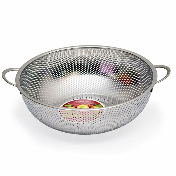 4tens Steel Strainer Drainer for Rice Fruits Vegetable Noodles Pasta ...