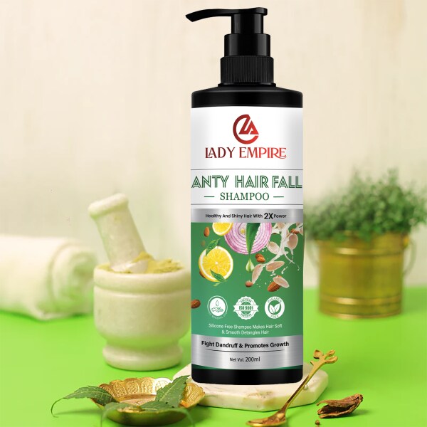 Lady Empire 2X Power 2Pc Anti Hair Fall Aloe Vera Shampoo Dandruff Free Hair For Men & Women ...