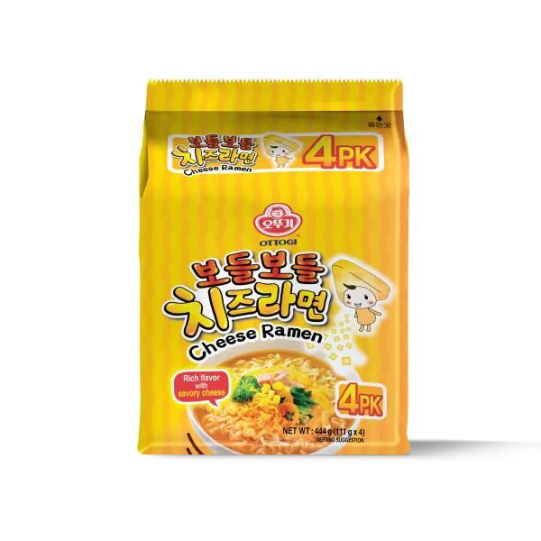 Ottogi Cheese Ramen Korean Style Instant Noodles With Savory Cheese 888 ...