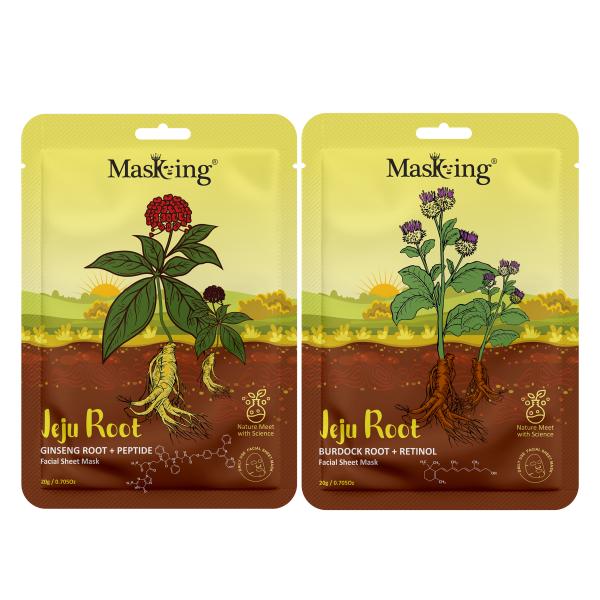Masking fairness and glowing Jeju Root skin friendly Facial Sheet mask ...