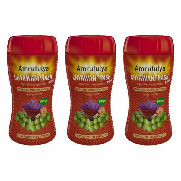 Amrutulya Chyawanprash Special (500 gm - Pack Of 3)| Enriched with ...