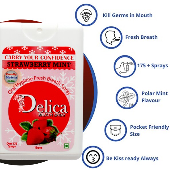 Delica Instant Mouth And Breath Freshner Spray For Bad Breath |Instant ...