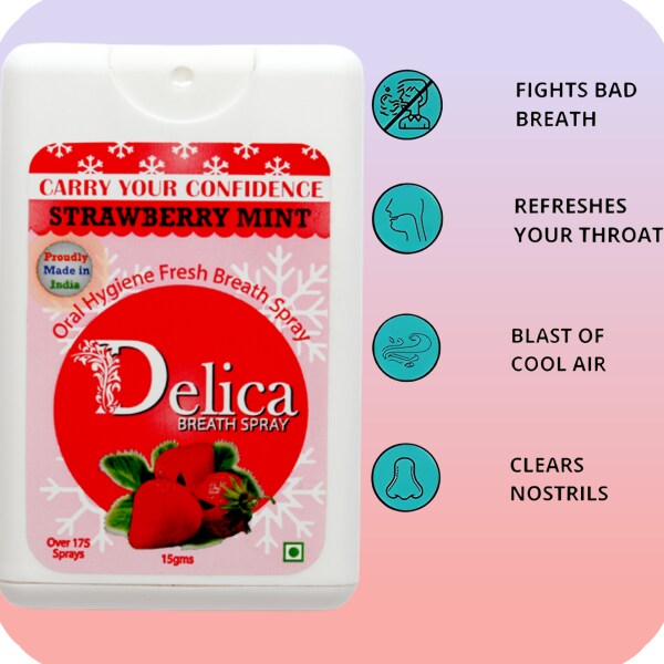 Delica Instant Mouth And Breath Freshner Spray For Bad Breath |Instant ...