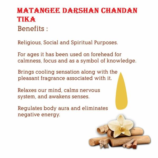 MatangeeDarshan Chandan - Tika Combo Pack of 3 (40gm Each)- Sandalwood Chandan Kesar Ashtagandha ...
