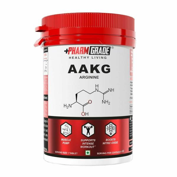 PharmGrade AAKG L Arginine - Muscle Pump - Supports Intense Workout (60 ...