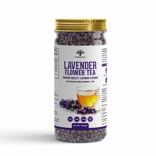Vanalaya Organic Lavender Flower Tea From Sun Dried Lavender Flowers ...