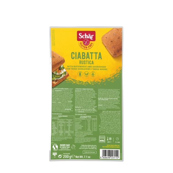 Schar Ciabatta Rustica Gluten Free Bread, 200g - JioMart