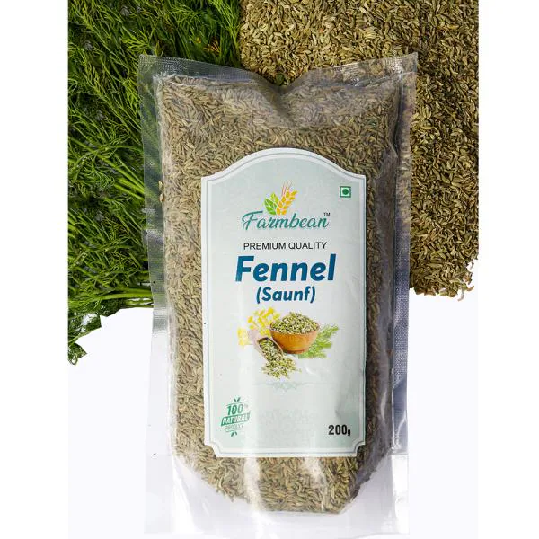 Farmbean Natural Fennel Seeds600gms | Saunf | Variyali | Sauf Whole ...