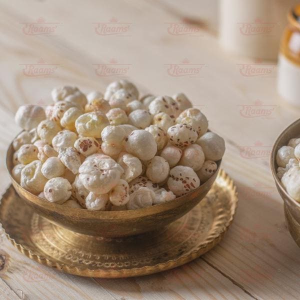 Raams' Fox Nuts (Phool Makhana) 1Kg | Makhana Healthy Snacks | Lotus ...