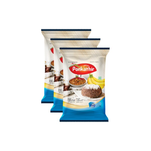 Ponkathir Ragi Puttu Podi/Powder1.5Kg(500gx3Pkts)| Finger Millet Puttu ...