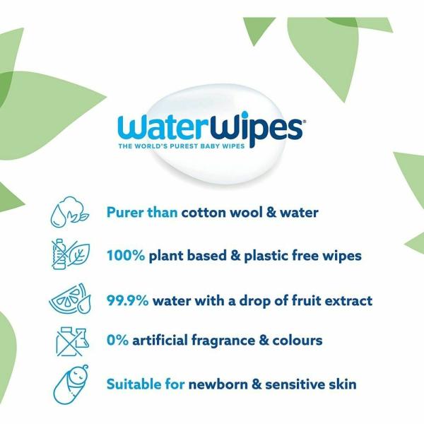 WaterWipes - BioDegradable, 60 Wipes - JioMart